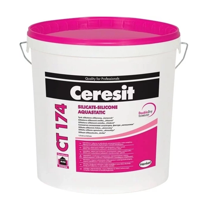 Tencuiala decorativa siliconico-silicatica Ceresit CT 174, 25kg cu ...